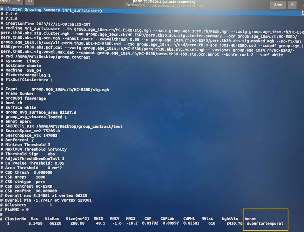 freesurfer跑完glm，多重校正之后，出现的差异脑区(annotation) - 问答讨论 - 神经影像技术社区论坛